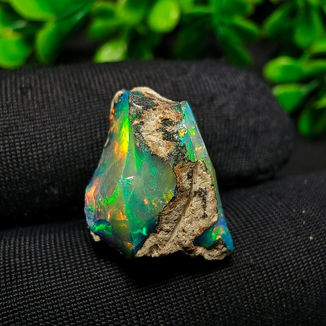 Genuine Uncut Opal Rough / 6.60 CT Multi Welo Fire Opal Raw / Handmade ...
