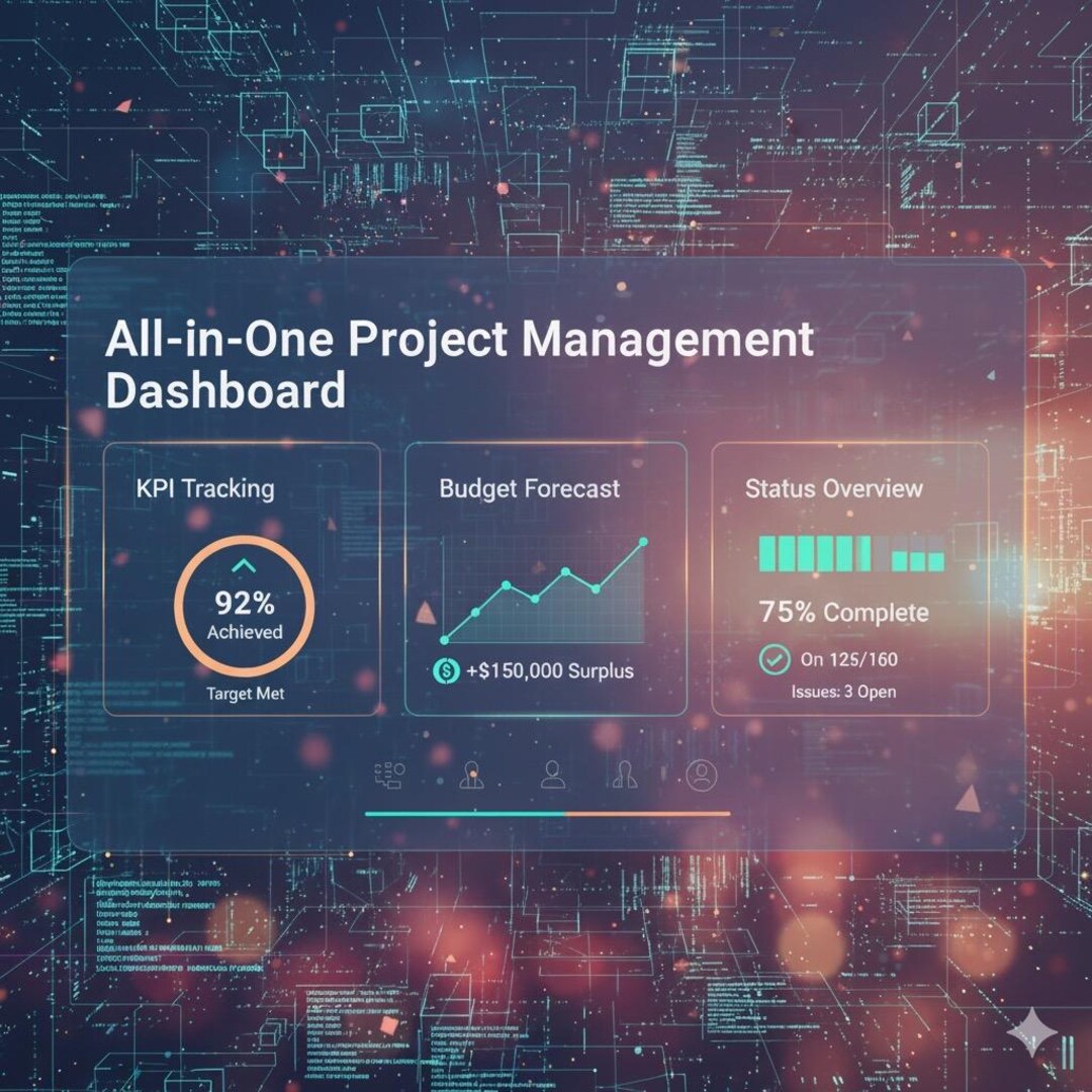 All-in-one Project Management Dashboard | KPI Tracking | Budget ...