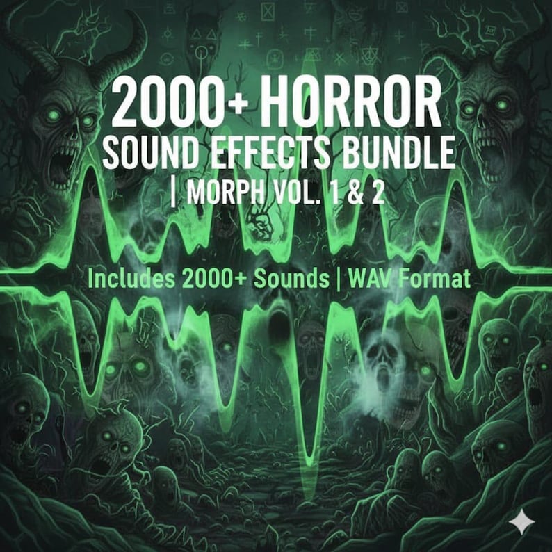 2000+ Horror Sound Effects Bundle | Screams, Atmospheres, Jump Scares ...