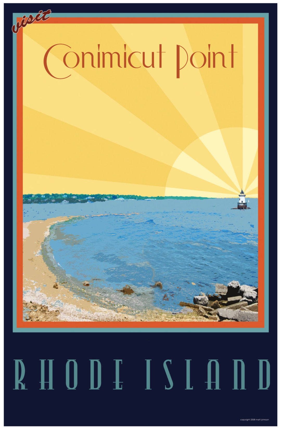 Conimicut Point Poster - Etsy
