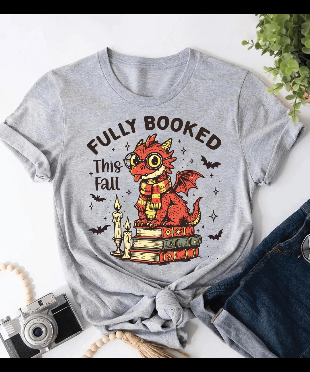 Fully Booked This Fall PNG, Cute Book Dragon Halloween Autumn ...