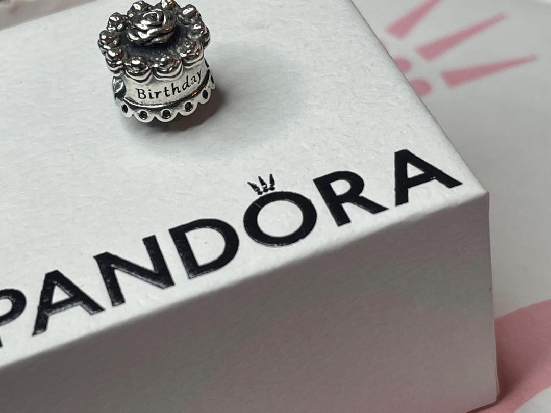 Pandora Happy Birthday Cake Charm (authentic) - Etsy