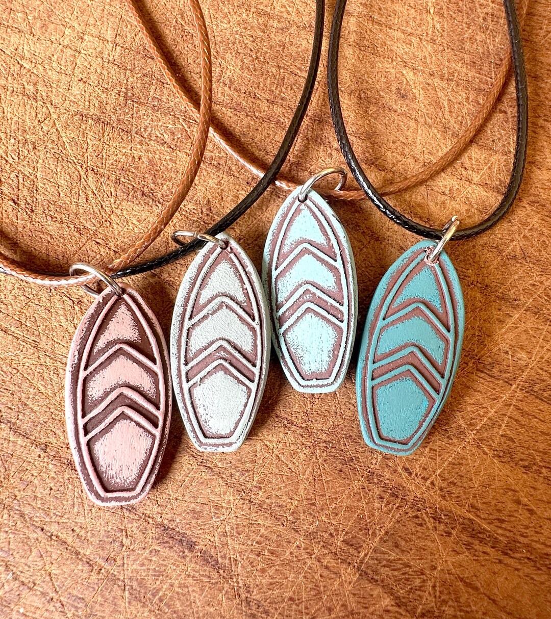 Surf Pendant Necklace, Beach Jewelry, Ocean Life - Etsy
