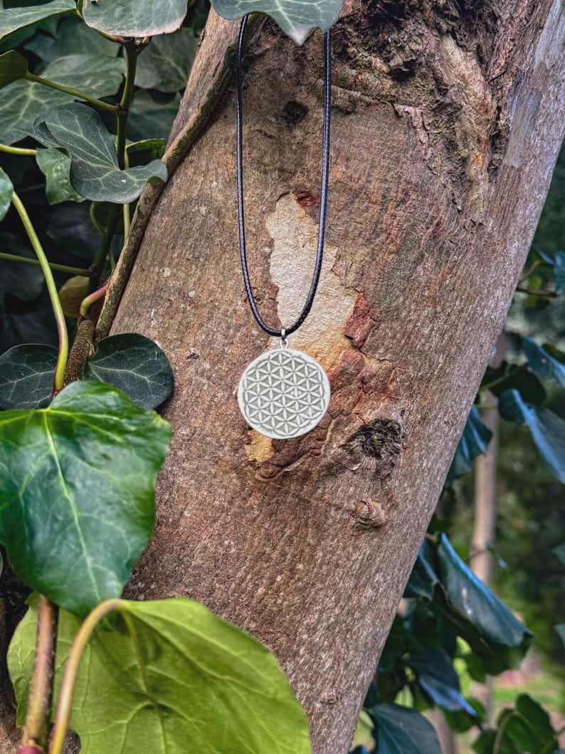 Flower of Life Necklace, Sacred Geometry Pendant, Spiritual Jewelry ...