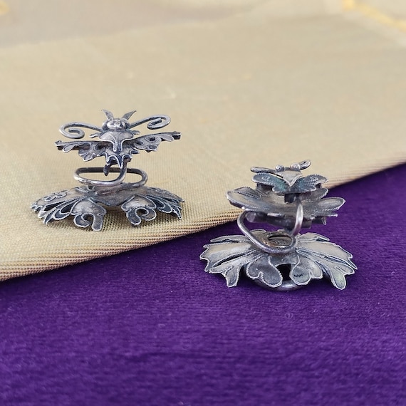 Set Antique Japanese Kanzashi Hair Ornaments Silver G… - Gem