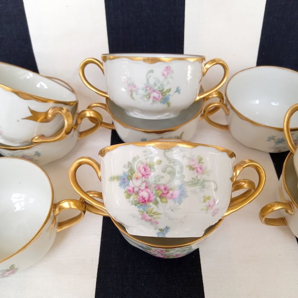 Double Handled Antique Tea Cup - Etsy