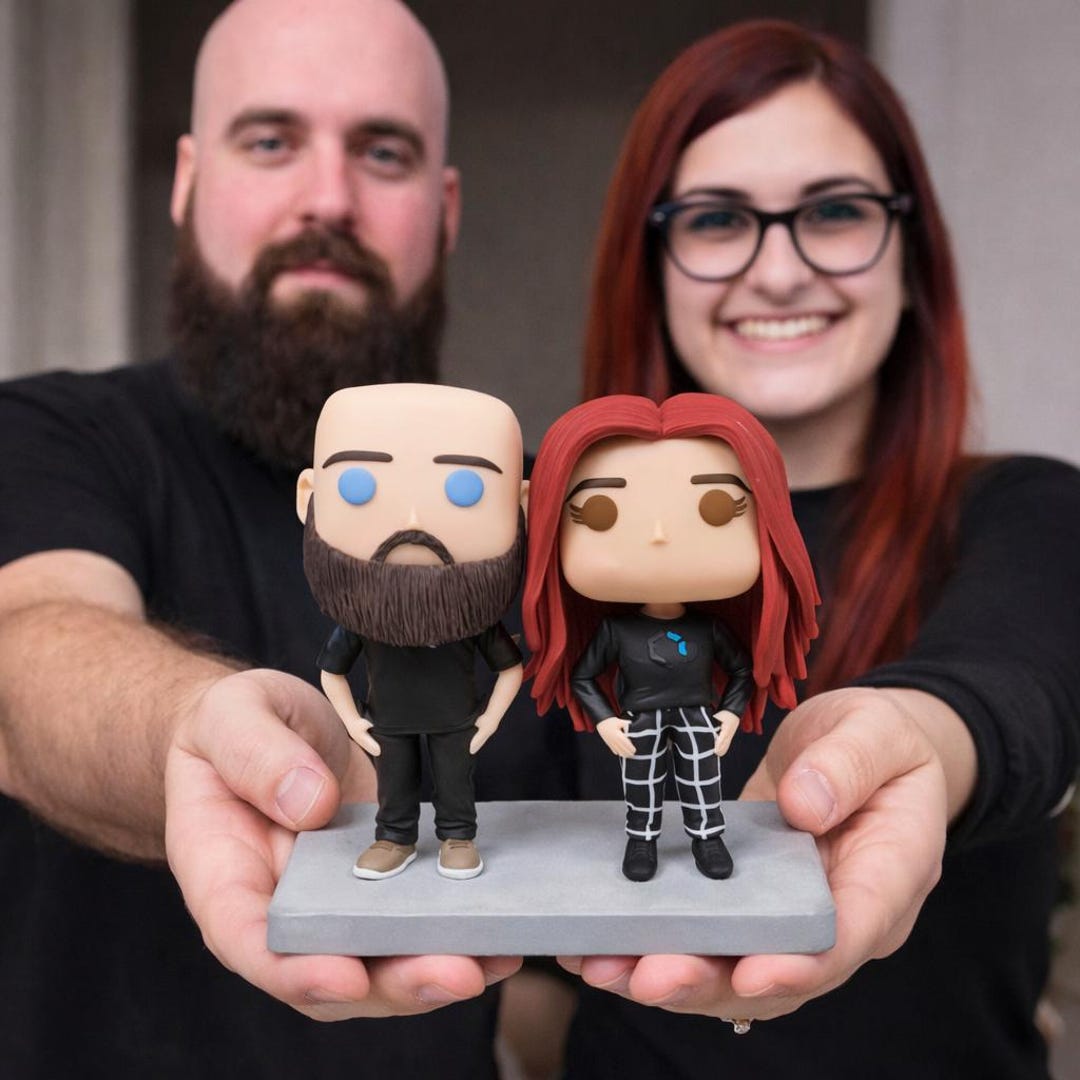 Custom Mini Figures Couple, Personalized Couple Figurine From Photo ...