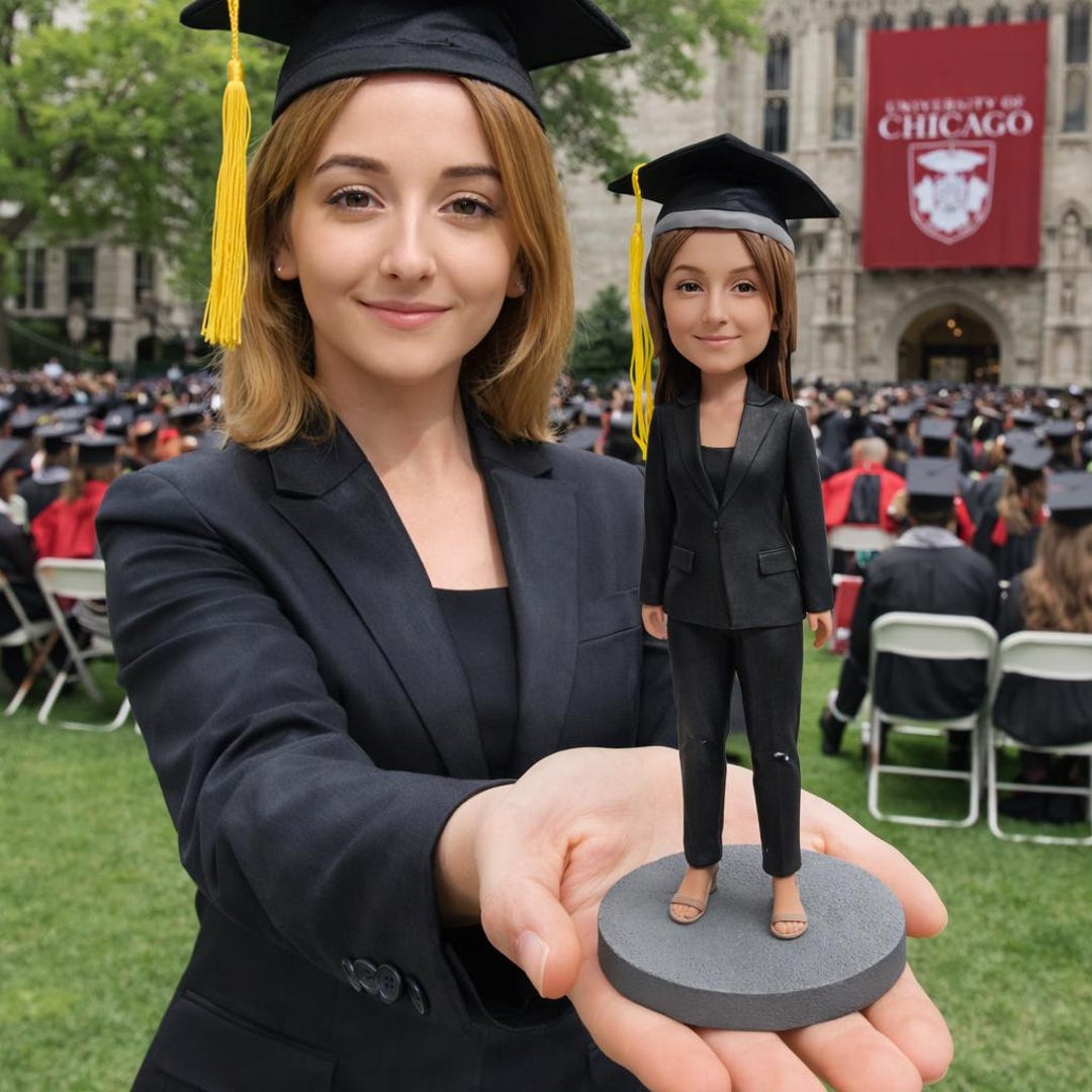 Custom Graduation Bobblehead From Photo for College Students, Teenage ...