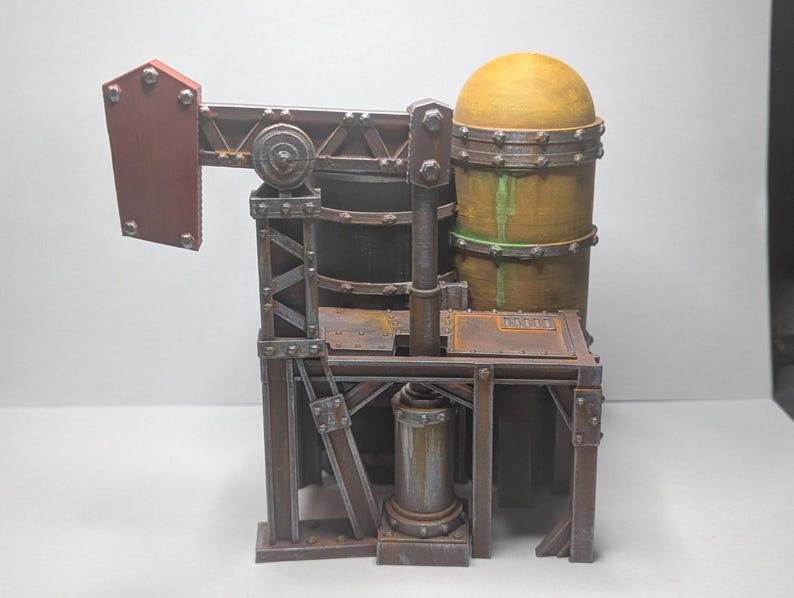 3D Printed Ork Promethium Refinery | Grimdark Industrial Terrain | 28 ...