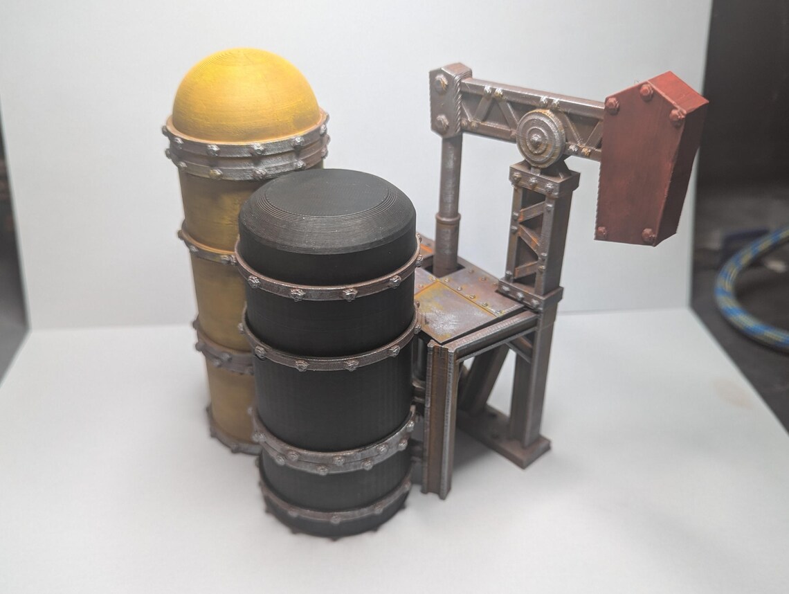 3D Printed Ork Promethium Refinery | Grimdark Wargaming Terrain - Etsy UK