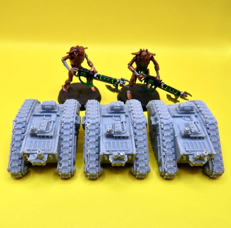 3x 3D Printed Sci-fi Mech Miniatures | 28mm Scale for Tabletop Wargames ...