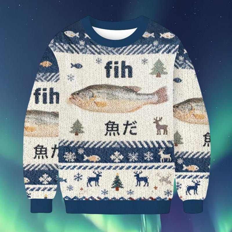 Fish Sweater - Etsy