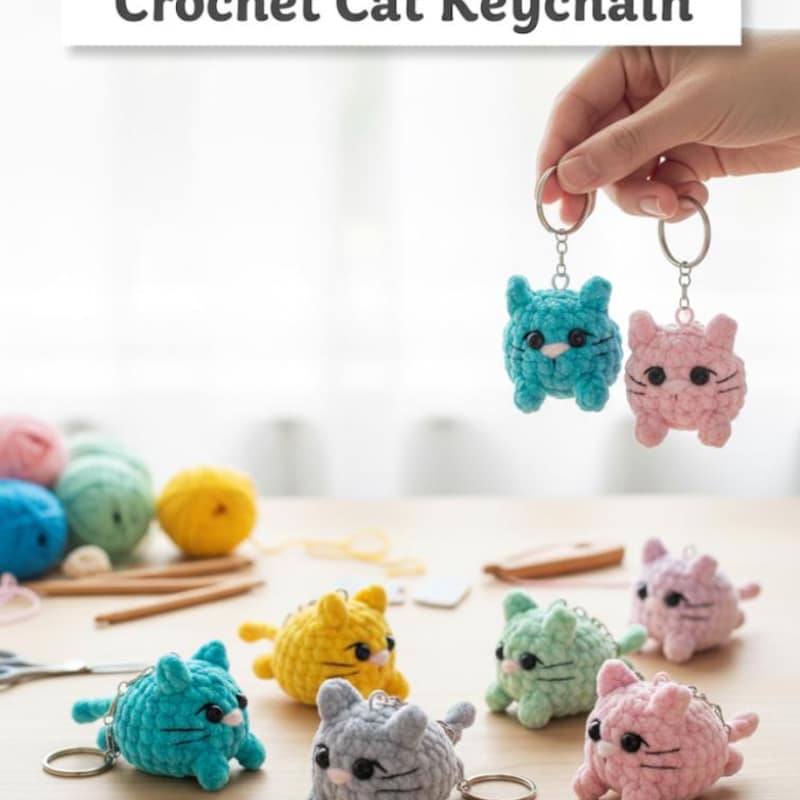 Cute Plush Keychain Mini - Etsy