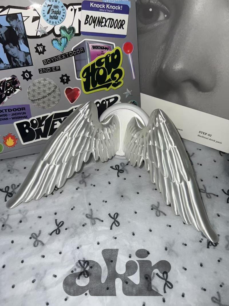 Handmade 3D Angel Wings Phone Stand | Artistic 3D Wing Holder for ...