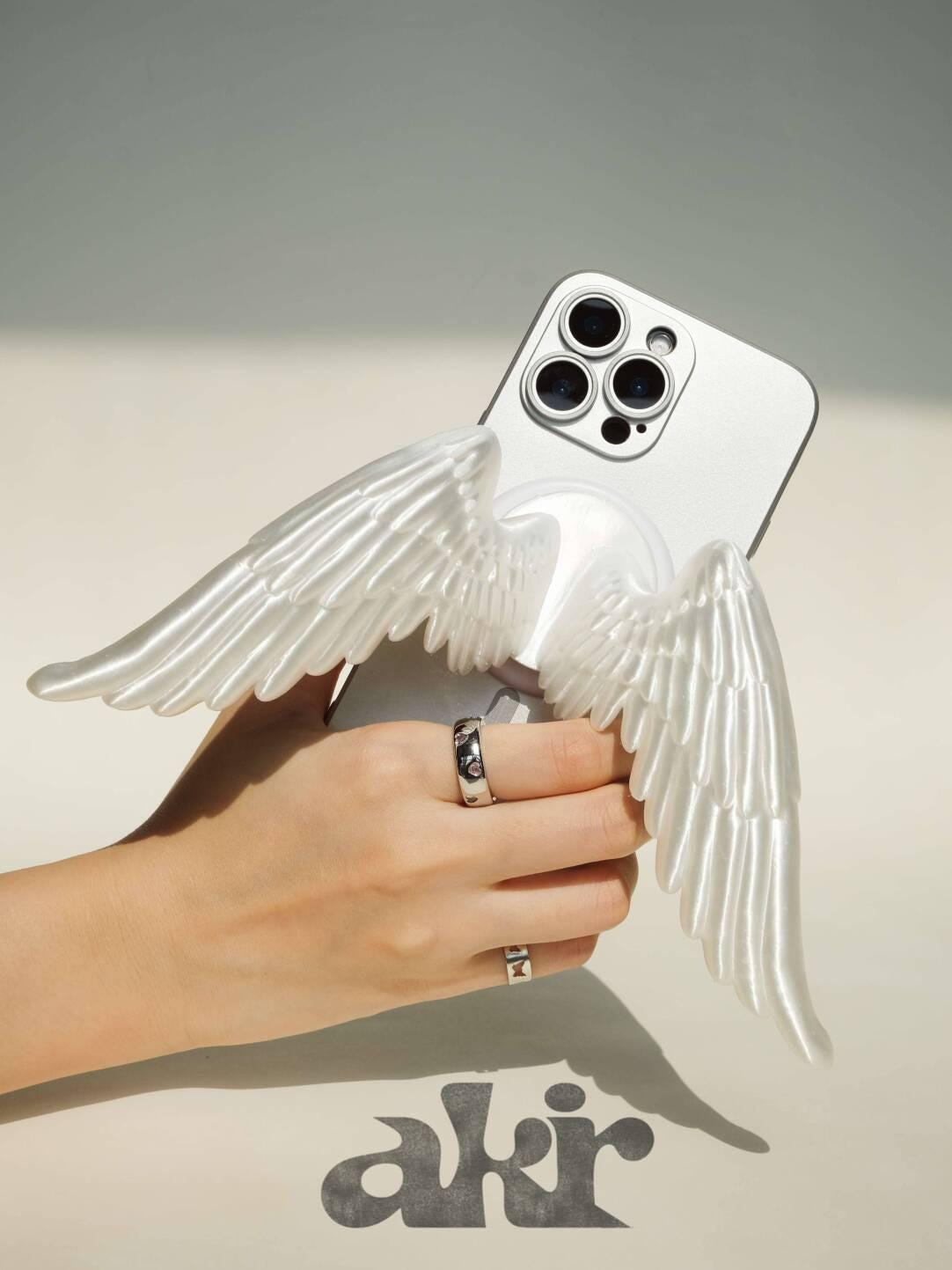 Handmade 3D Angel Wings Phone Stand | Artistic 3D Wing Holder for ...
