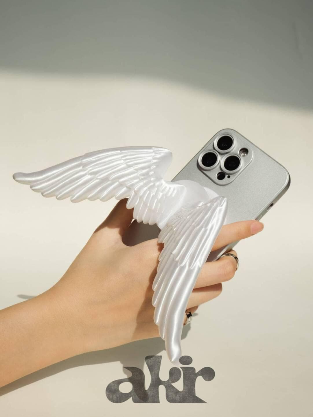 Handmade 3D Angel Wings Phone Stand | Artistic 3D Wing Holder for ...