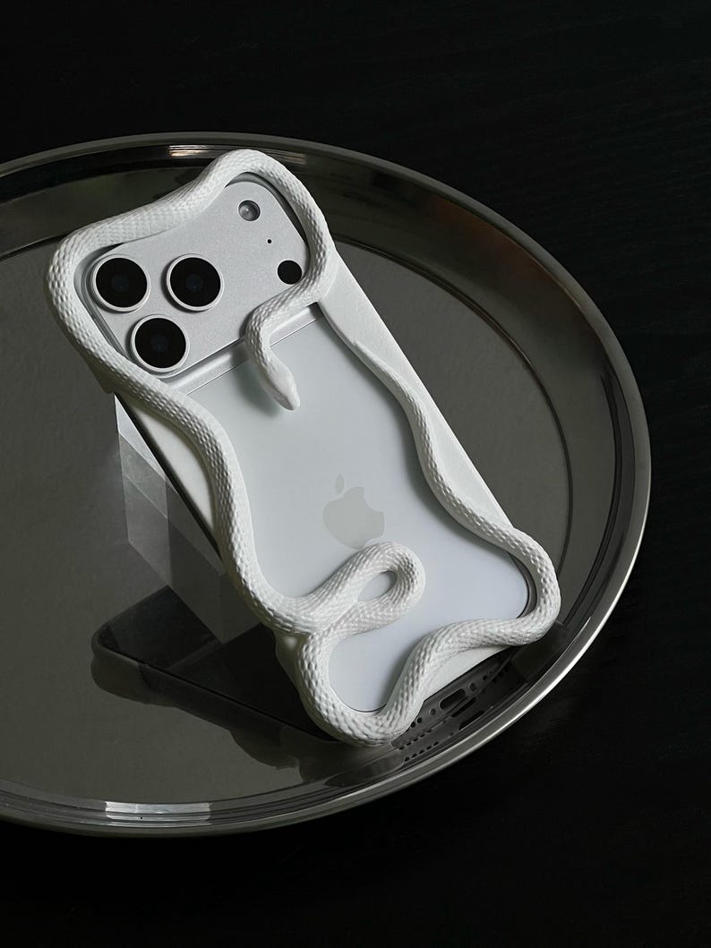 PINK DEVIL | Medusa Serpent 3D Printed iPhone Case – Sculptural Hard ...