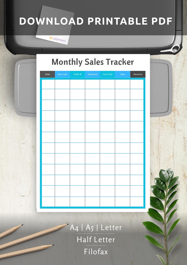 Sales Tracker - Etsy