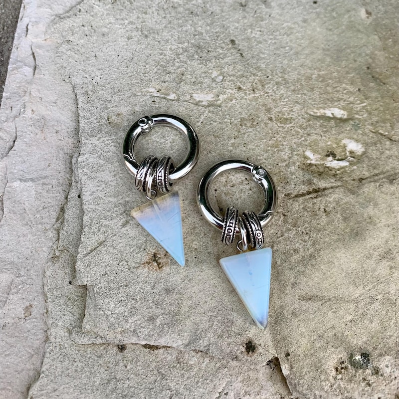 6g Gauge Dangle Earrings - Etsy UK