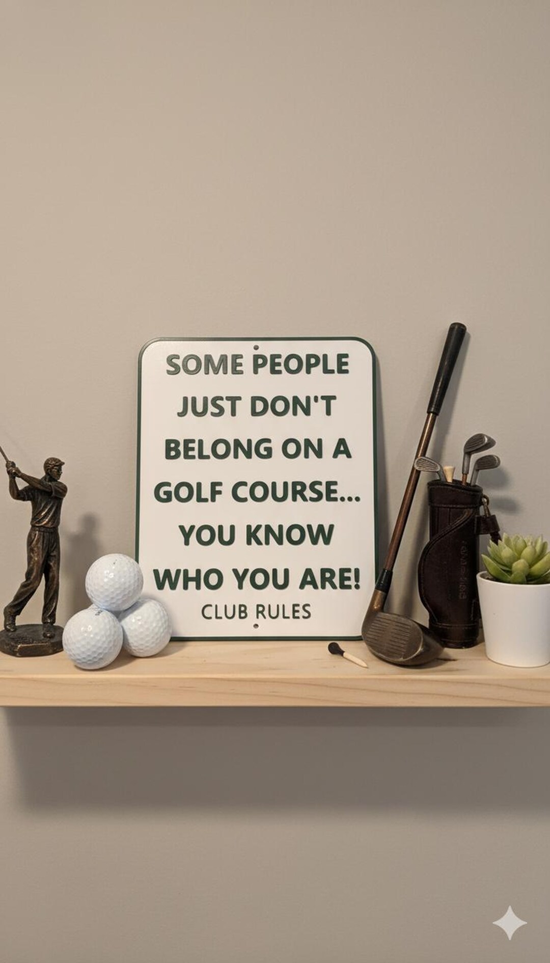 Funny Golf Sign – Gag Gift for Golfers - Etsy