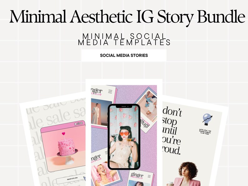 30 Editable Instagram Story Templates | Modern IG Story Bundle | Social ...
