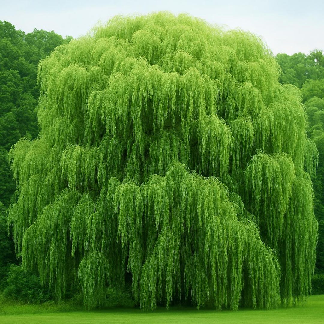 Golden Weeping Willow Tree Seeds, Elegant Arching Garden Plant (5 Seeds ...