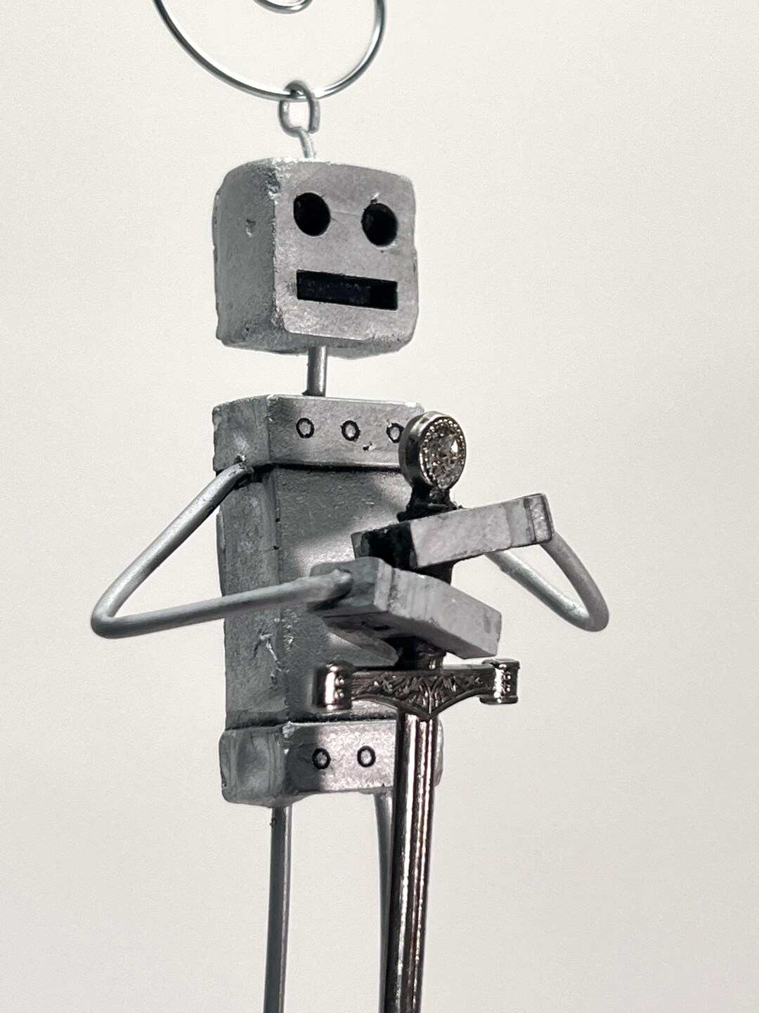 Swordmaster Robot - Christmas Tree Ornament / Decor Sculpture - With ...