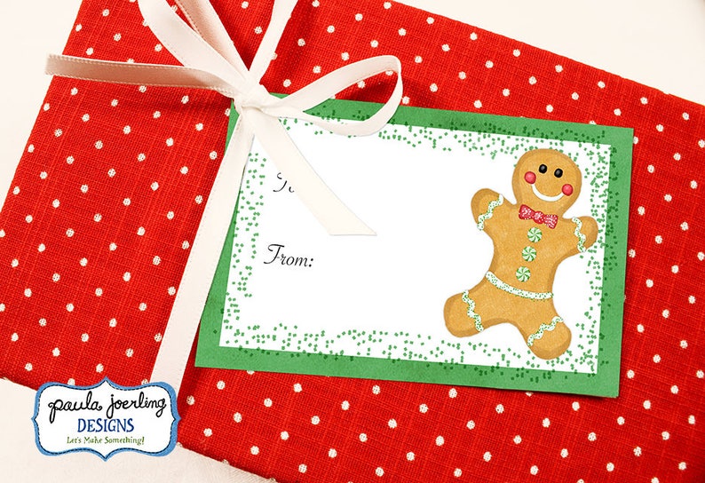 Printable Christmas Cookie Gift Tags, Holiday Gift Tags, Christmas Tags ...