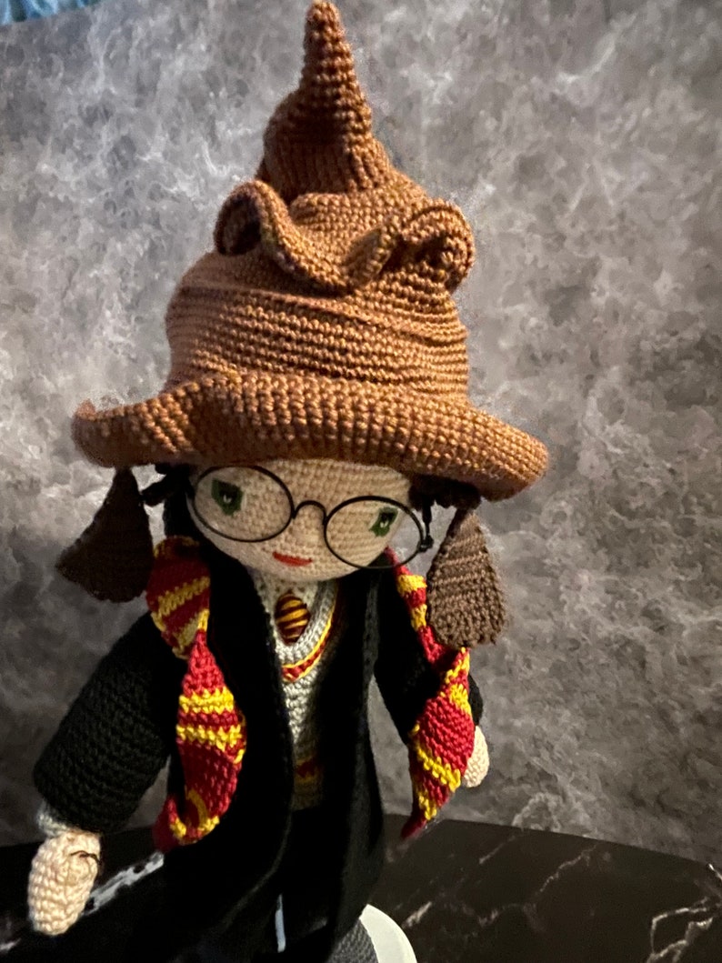 Harry Potter 12 Crocheted Doll. Sorting Hat and Sword Sold With Harry or Separately. - Etsy