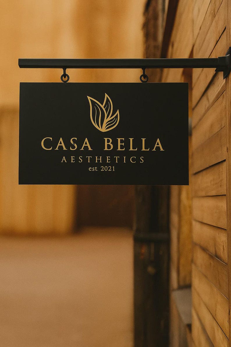 Custom Blade Sign | Double Sided Metal Hanging Shop Sign | Outdoor ...