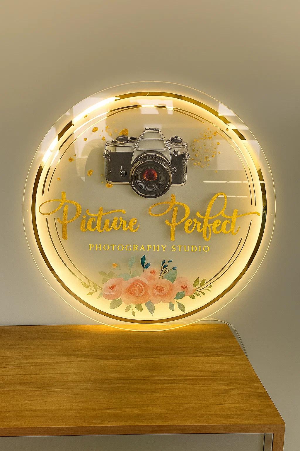 Custom LED Backlit Acrylic Logo Sign | Illuminated Business Sign ...