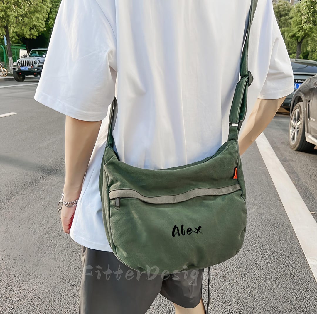 Industrial Canvas Crossbody Rig: Custom Embroidered Tool Carrier - Etsy