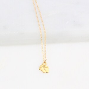 Gold/ Silver/ Rose Gold Tiny Baby Feet Charm Necklace, Family Jewelry ...