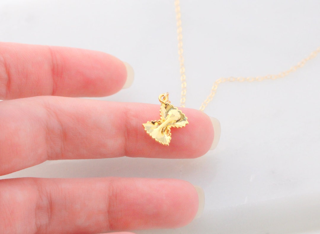 Small Pasta Necklace, Chef Necklace, Christmas Gift for Her, Baking ...