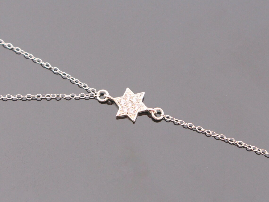 Moon and Star Drop Necklace Y Star Drop Necklace Long Drop - Etsy