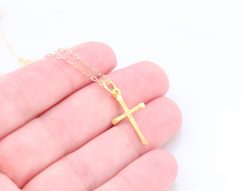Delicate Gold/ Silver Cross Necklace Celebrity Jewelry Cross - Etsy