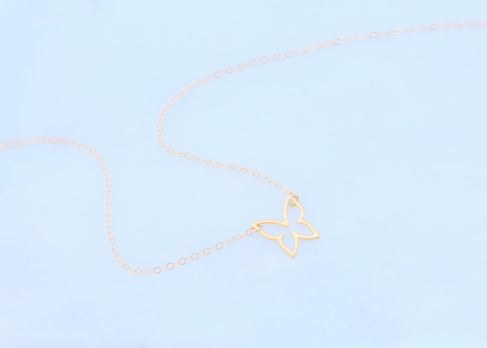 Dainty Butterfly Necklace Butterfly Necklace Delicate - Etsy