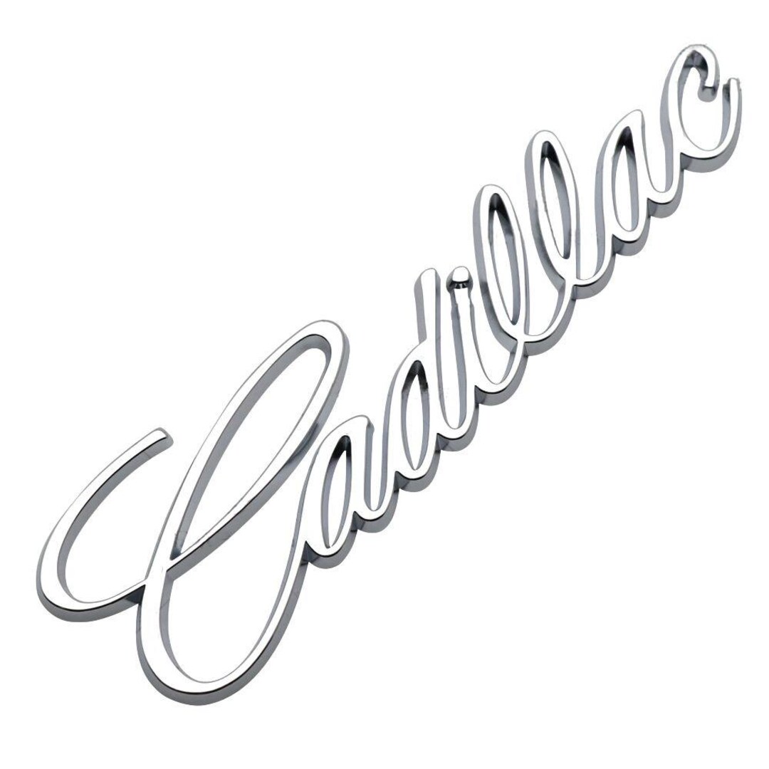 Chrome Metal 14cm Letters for Cadillac – Shiny Silver Badge Decal for ...