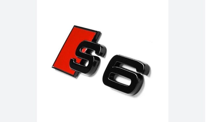 Gloss Black 3D S6 Rear Trunk Emblem Badge | Sleek Audi A6 S-line ...