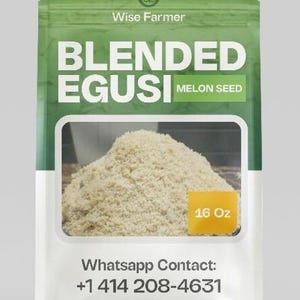 Blended Egusi (melon Seed): Ready-to-use Soup Ingredient - Etsy
