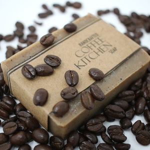 Coffee Kitchen Soap, Handmade Cold Process Soap, Vegan Friendly, Bar ...