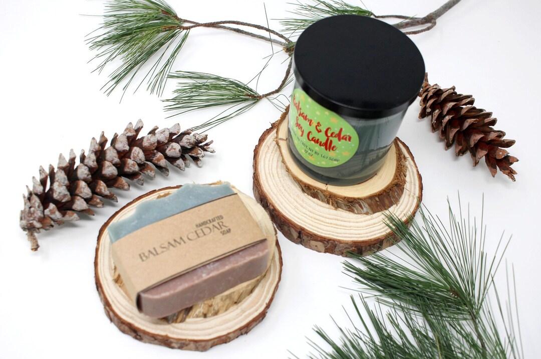 Balsam Cedar Gift Set, Balsam Cedar Soap, Balsam Cedar Soy Candle ...