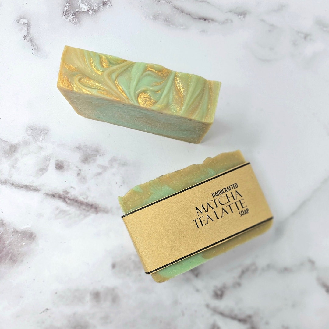Matcha Tea Soap, Matcha Latte, Tea Soap, Handmade Soap, Bar Soap, Vegan ...