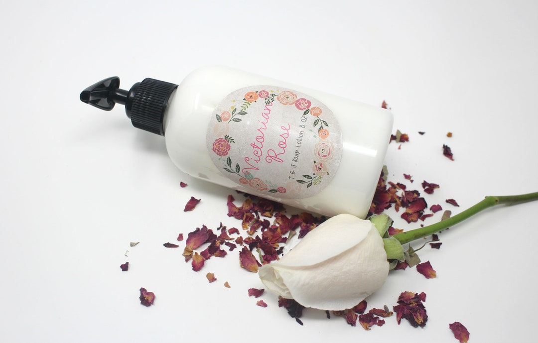 Rose Lotion, Victorian Rose 8 Oz Thick Beeswax Lotion - Etsy