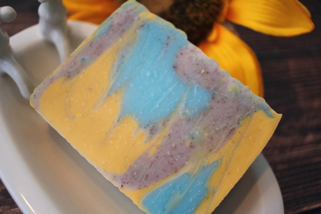 Sunflower Sandalwood Soap, Sunflower Soap, Bar Soap, Sunflower Bar Soap ...