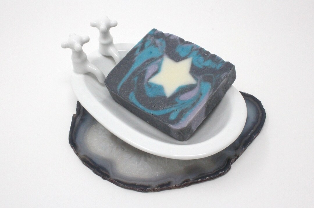 Galactic Skies Soap, Artisan Soap, Vegan Skincare, Charcoal Soap - Etsy