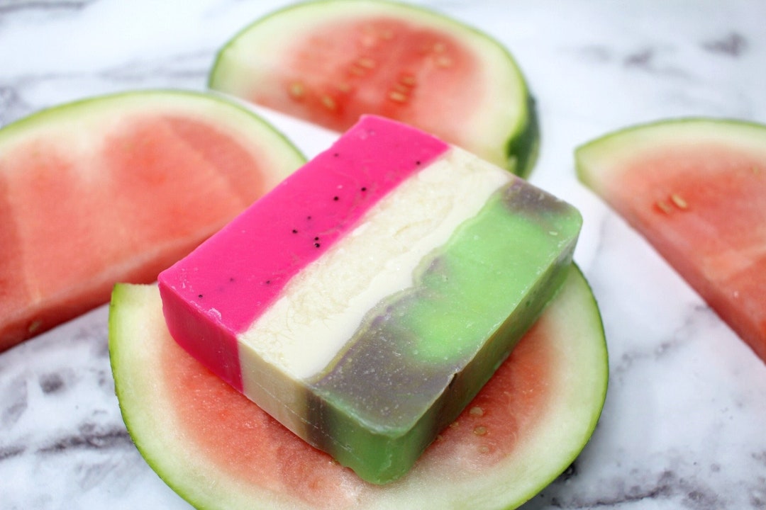 Watermelon Soap, Juicy Watermelon Bar Soap, Handcrafted Cold Process ...