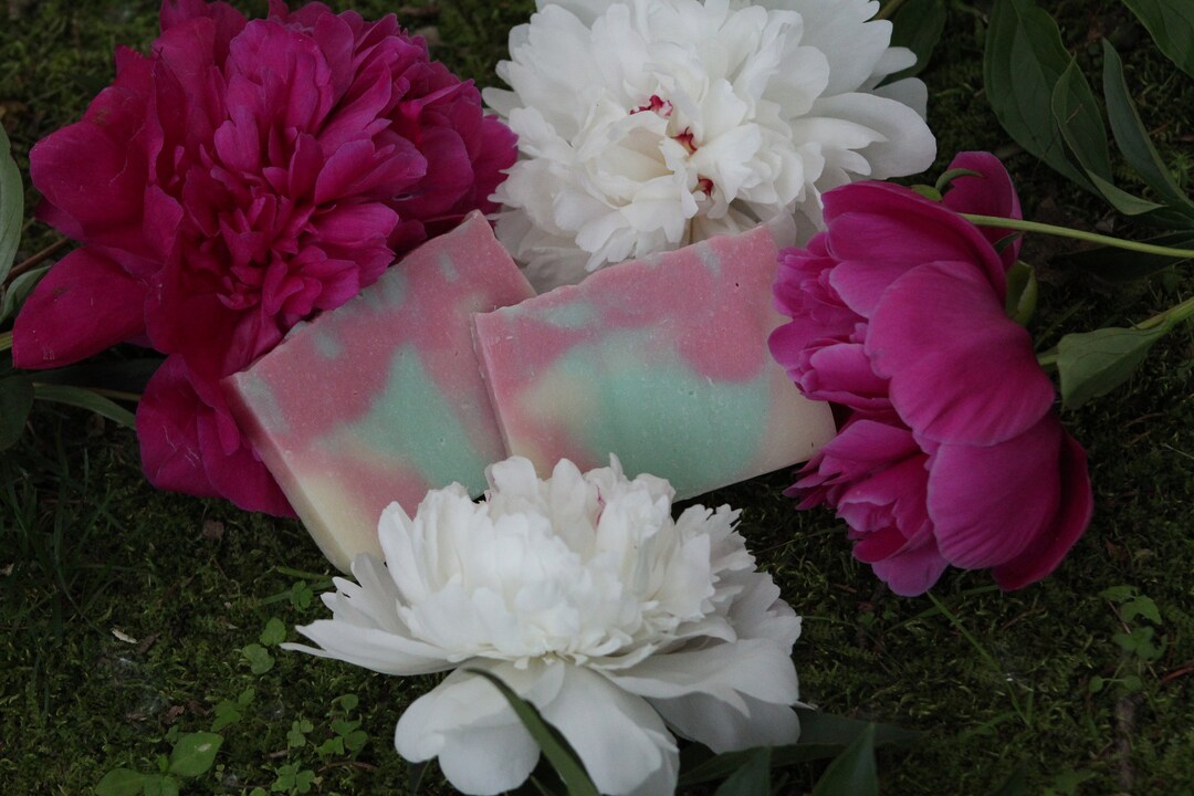 Peony Soap, Handmade Soap, Spring Soap, Cold Process Soap, Pink Peony ...