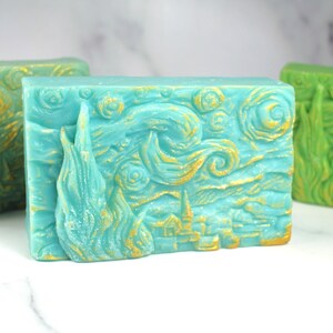 Starry Night Soap, Handmade Soap, Cold Process Soap, Decorative Soap ...