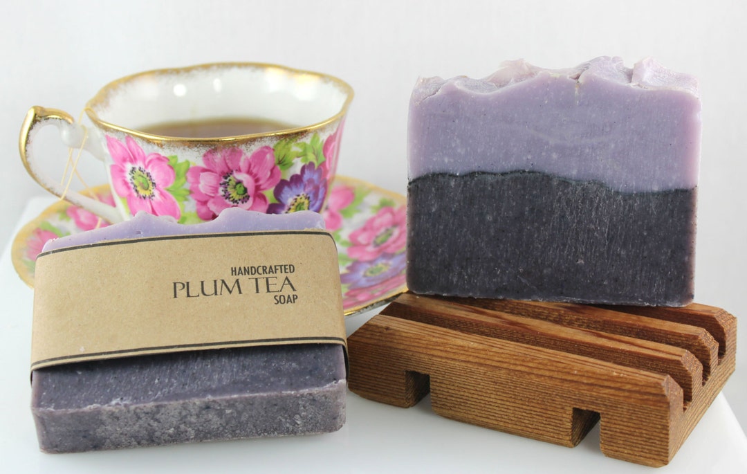 Plum Soap, Plum Tea Soap, Handmade Soap, Cold Process Soap, Bar Soap ...